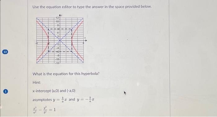 Solved Use the equation editor to type the answer in the | Chegg.com
