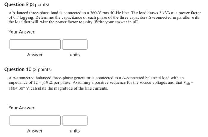 The two-wattmeter method produces wattmeter readings | Chegg.com