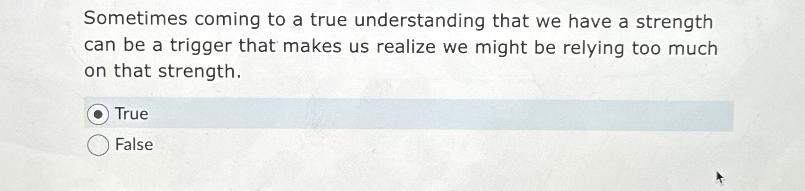 Solved Sometimes coming to a true understanding that we have | Chegg.com