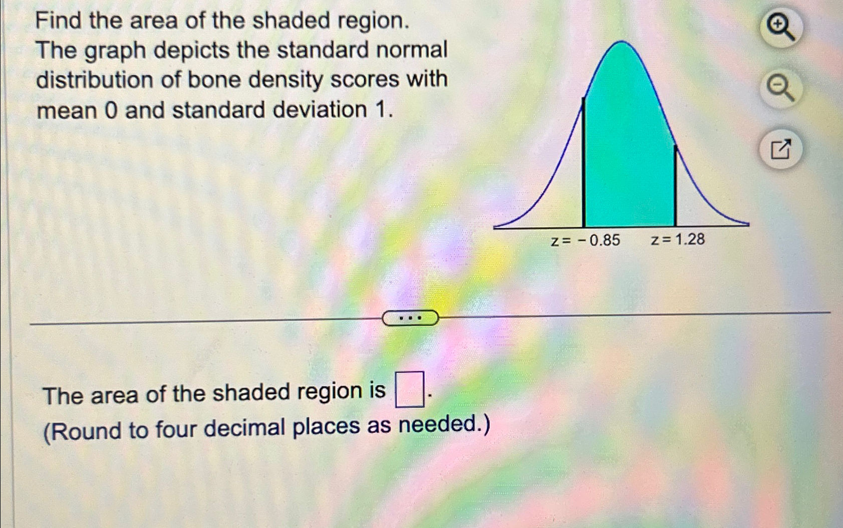 Solved Find the area of the shaded region. The graph depicts | Chegg.com