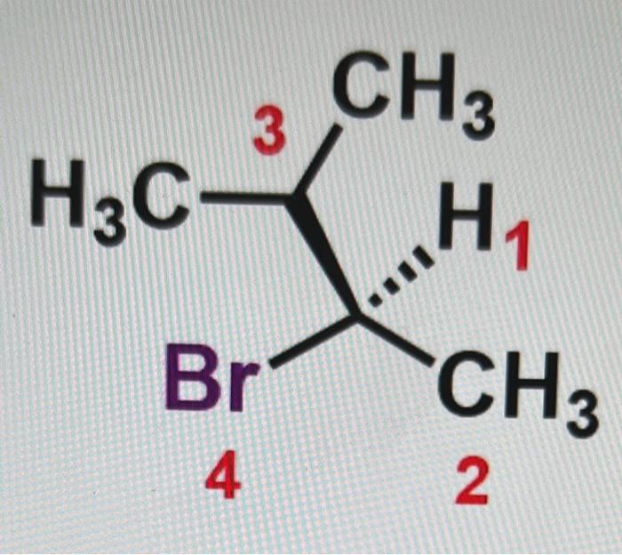 Solved 1.rank the substituents on the asterisked (*) carbon | Chegg.com