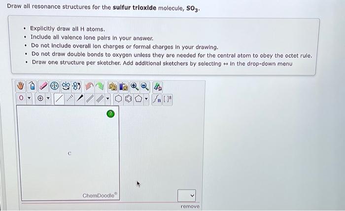 Solved Draw a Lewis structure for NO3∗ In which the central | Chegg.com