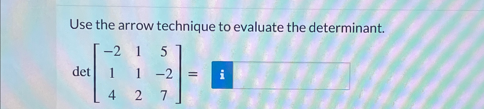 Solved Use the arrow technique to evaluate the | Chegg.com
