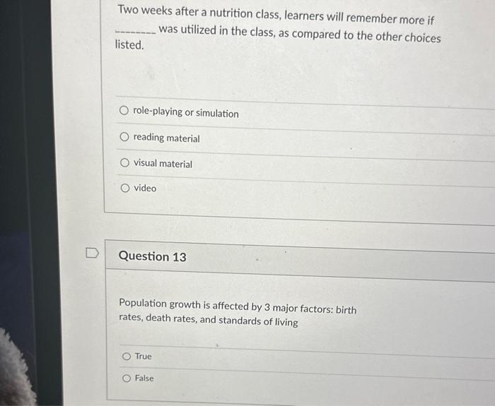 Solved A single 24-hour recall does not provide an accurate | Chegg.com