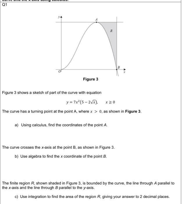 Solved Q1 R R Figure 3 Figure 3 shows a sketch of part of | Chegg.com