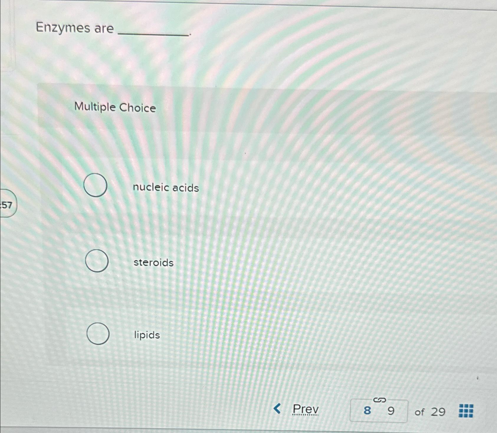 Solved Enzymes areMultiple Choicenucleic | Chegg.com