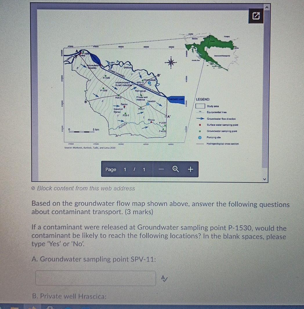 Below is a link to a map in Google Earth Web Version. | Chegg.com