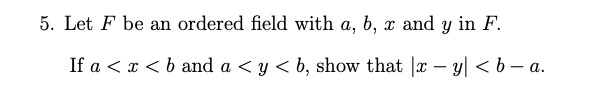 Solved In the following assume that F is an arbitary field, | Chegg.com