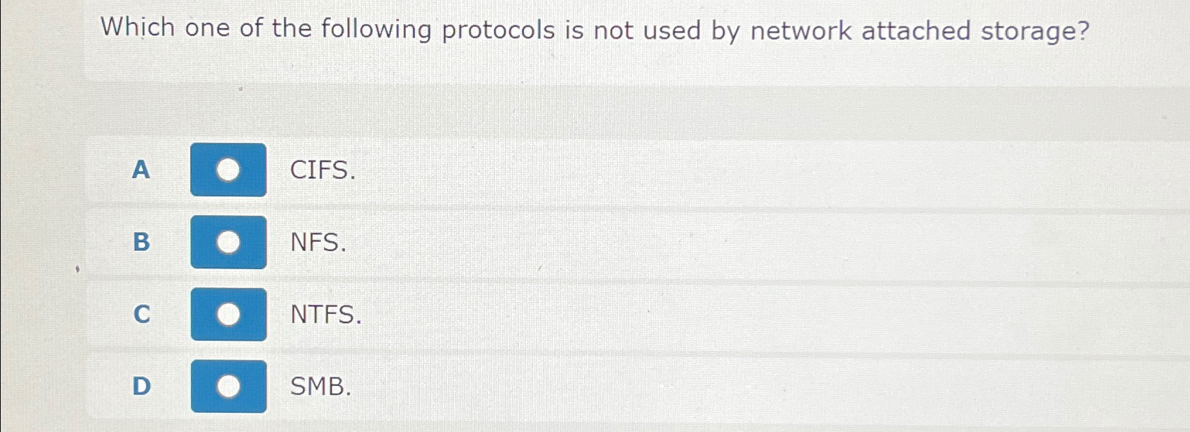 Solved Which one of the following protocols is not used by | Chegg.com