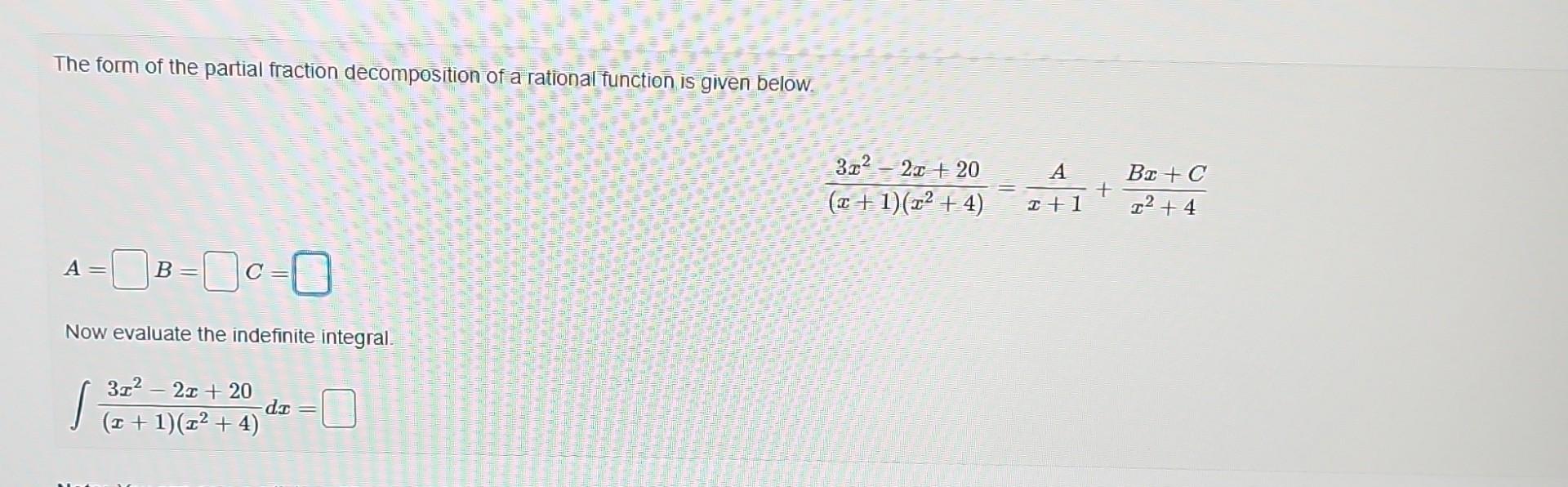 Solved Section 6.3: Problem 11 (1 point) The form of the | Chegg.com