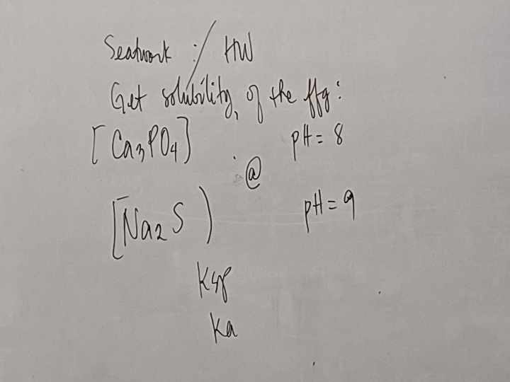 Solved Find the solubility, of the ff: 1) ﻿Ca3(PO4)2 ,pH = 8 | Chegg.com
