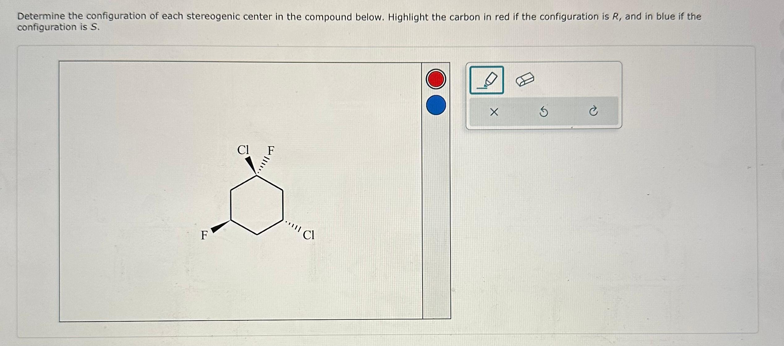 Solved Determine the configuration of each stereogenic | Chegg.com