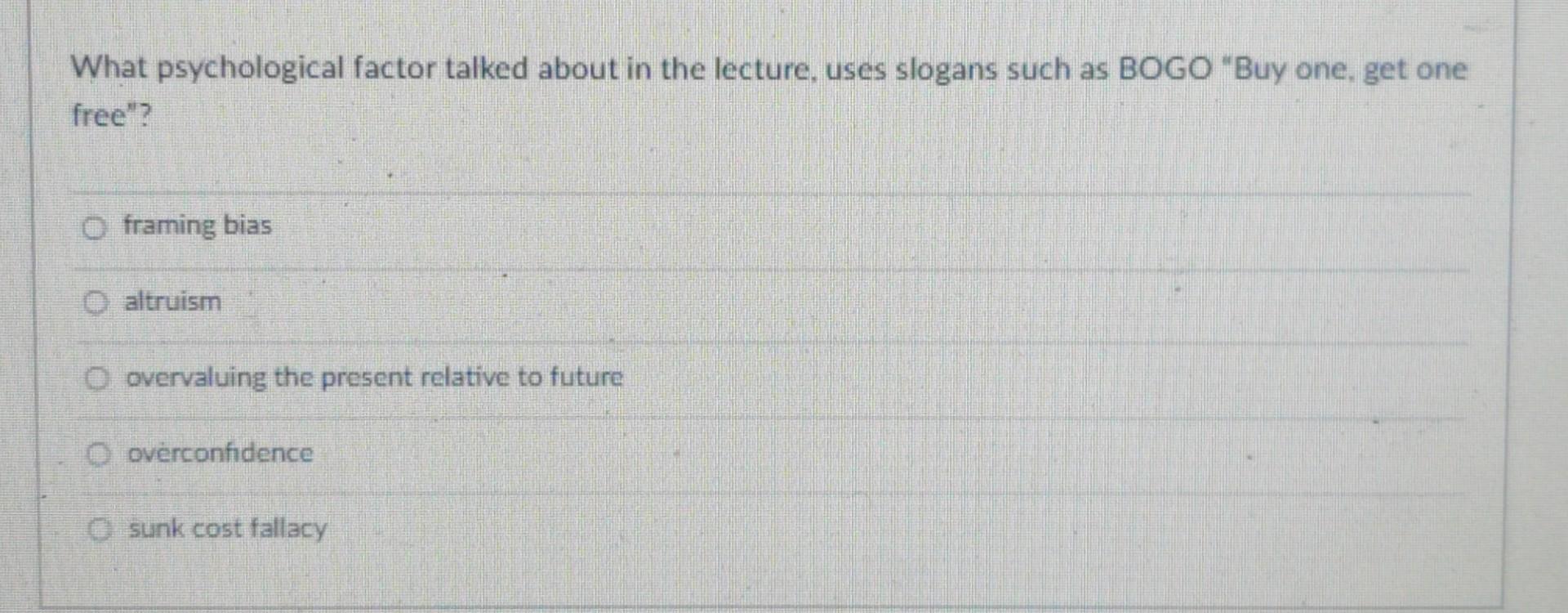 Solved What psychological factor talked about in the | Chegg.com Solved What psychological factor talked about in the | Chegg.com