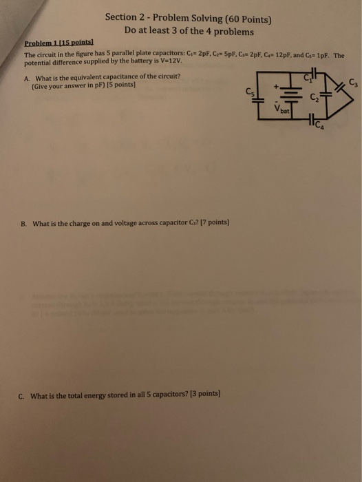 Solved Section 2 - Problem Solving (60 Points) Do at least 3 | Chegg.com