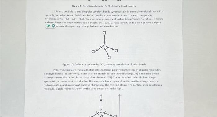 Solved you wil calculate molecular polarity and identify | Chegg.com