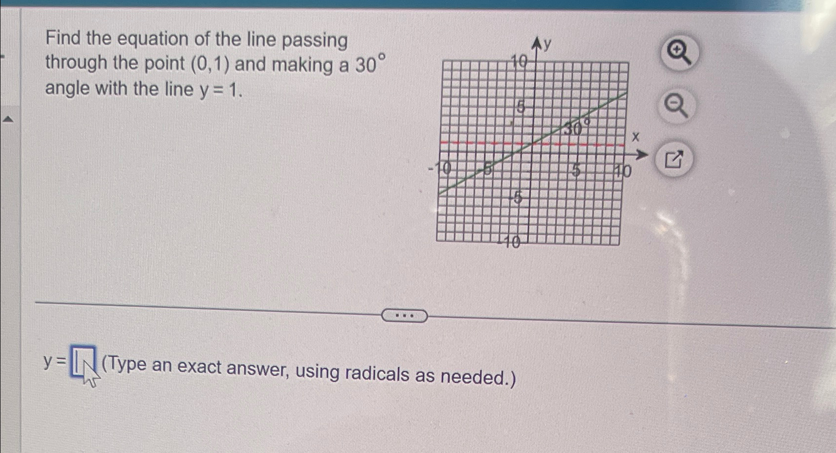 Solved Find the equation of the line passing through the | Chegg.com