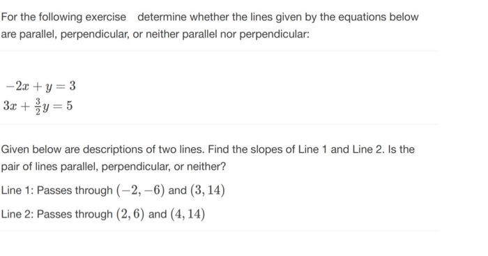 Solved For the following exercise determine whether the | Chegg.com