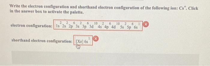 Solved Write the electron configuration and shorthand | Chegg.com