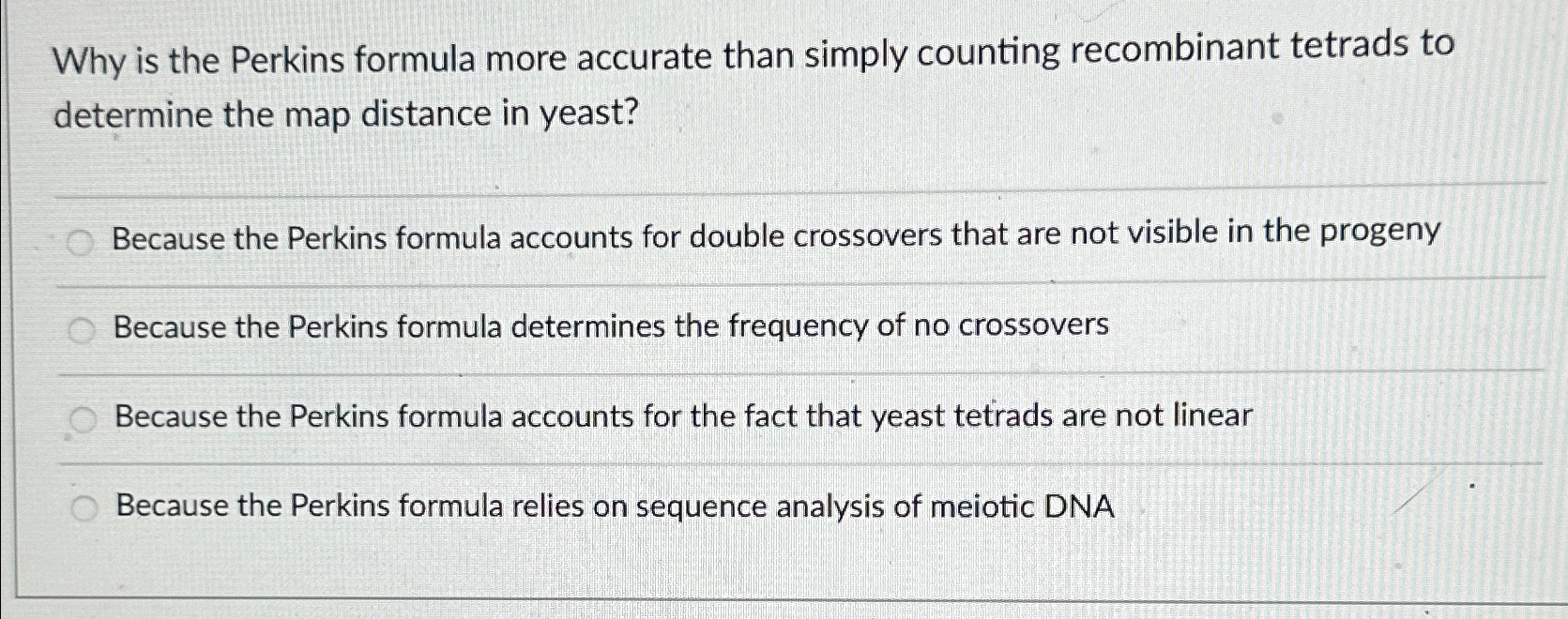 Solved Why is the Perkins formula more accurate than simply | Chegg.com