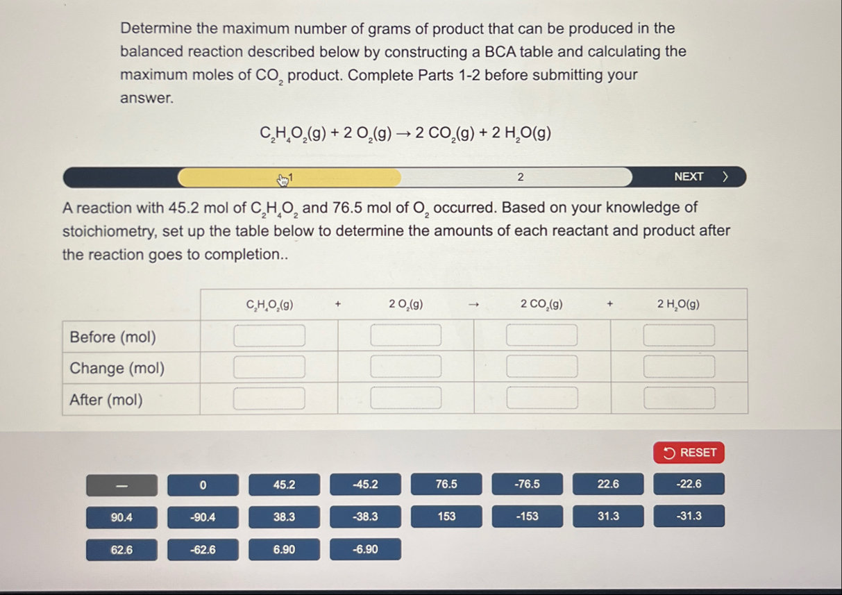 Solved Determine the maximum number of grams of product that | Chegg.com