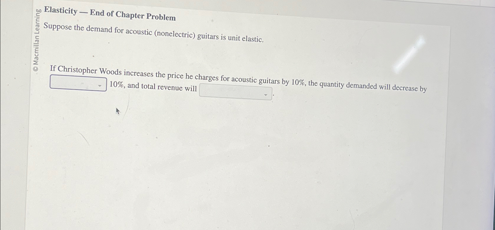 Solved Elasticity - ﻿End of Chapter ProblemSuppose the | Chegg.com