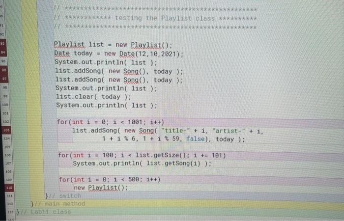 Solved java, I attached the main class showing how the | Chegg.com