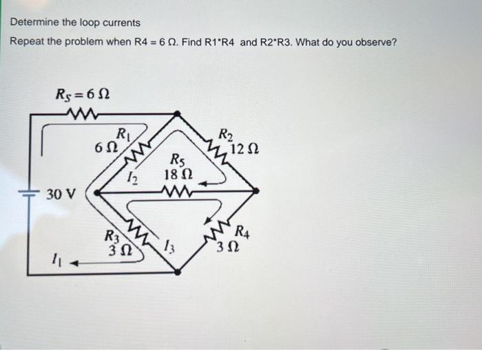 Solved Determine the loop currents Repeat the problem when | Chegg.com