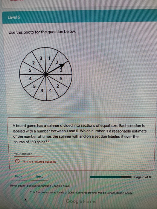Solved Level 5 Use this photo for the question below. A | Chegg.com