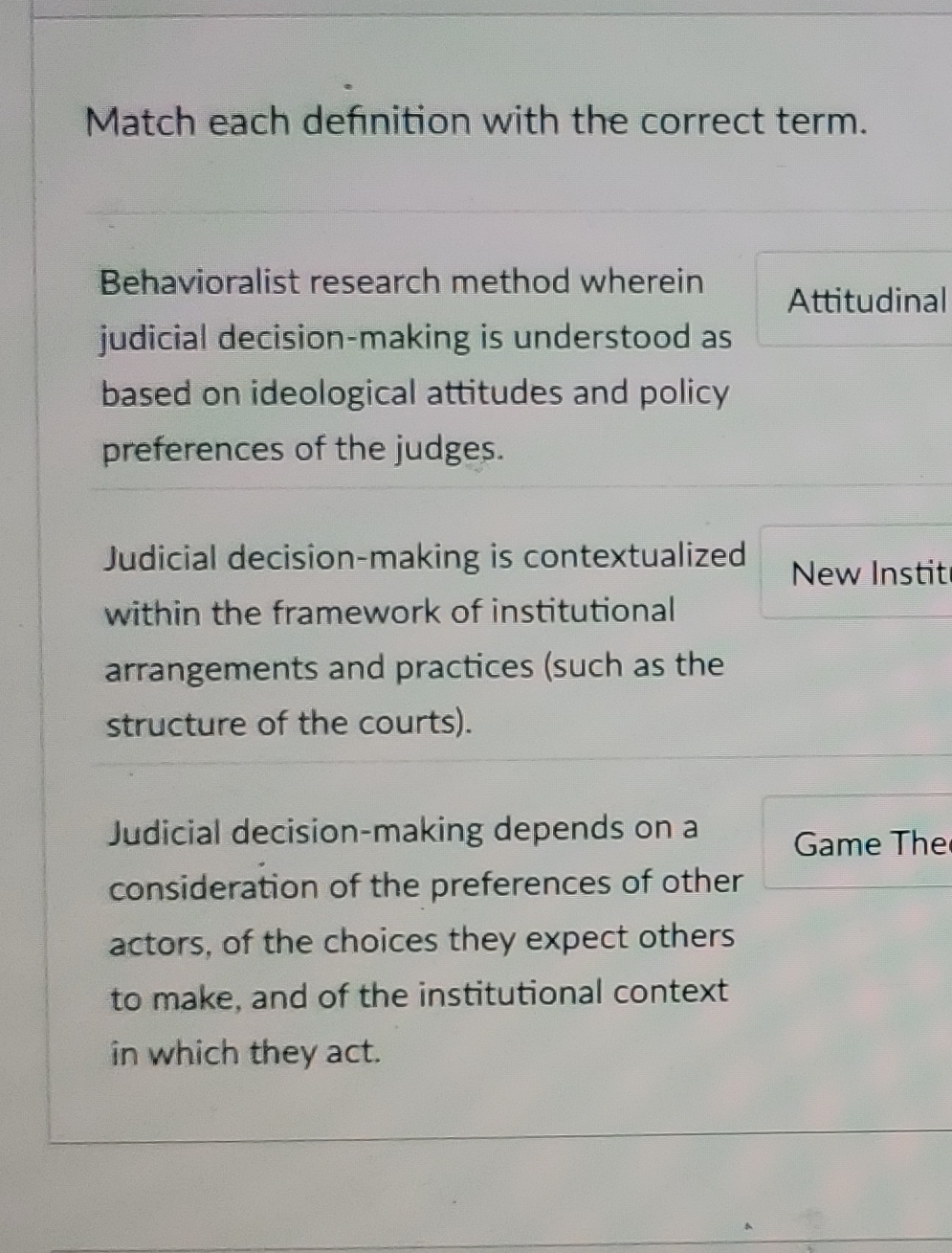 Solved Match each definition with the correct | Chegg.com