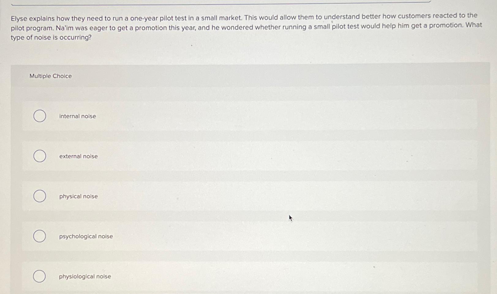 Solved Elyse explains how they need to run a one-year pilot | Chegg.com