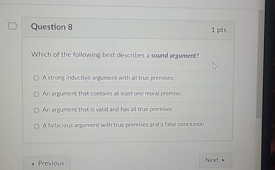 Solved Question 81 ﻿ptsWhich of the following best describes | Chegg.com