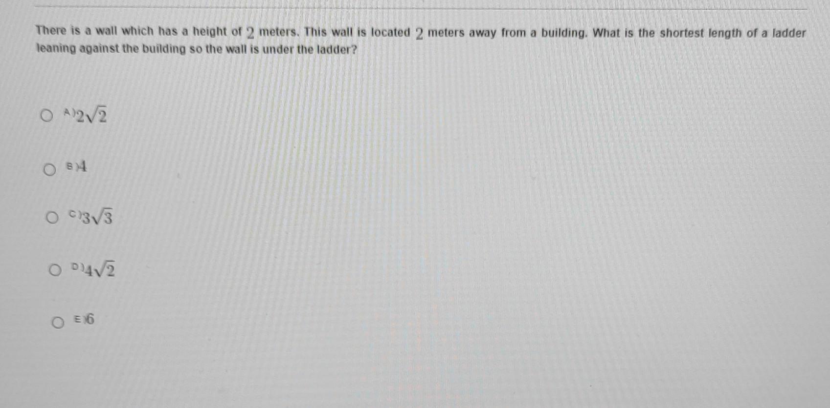 Solved There is a wall which has a height of 2 meters. This | Chegg.com