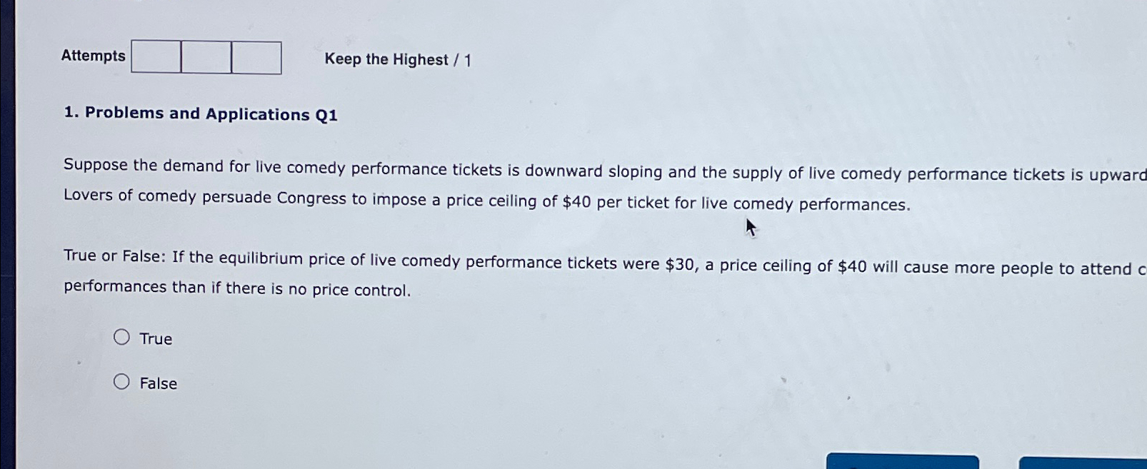 Solved AttemptsKeep the Highest / 1Problems and Applications | Chegg.com