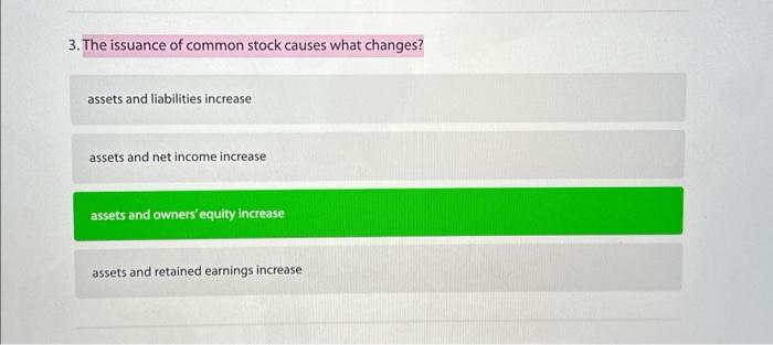 Solved assets and liabilities increase assets and net income | Chegg.com