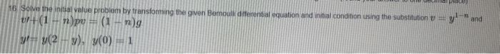 Solved 16 Solve the intial value problem by transfoming the | Chegg.com
