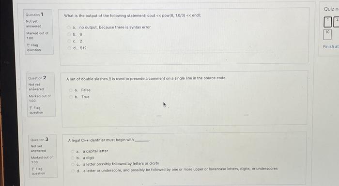 Solved What is the output of the following statement: cout