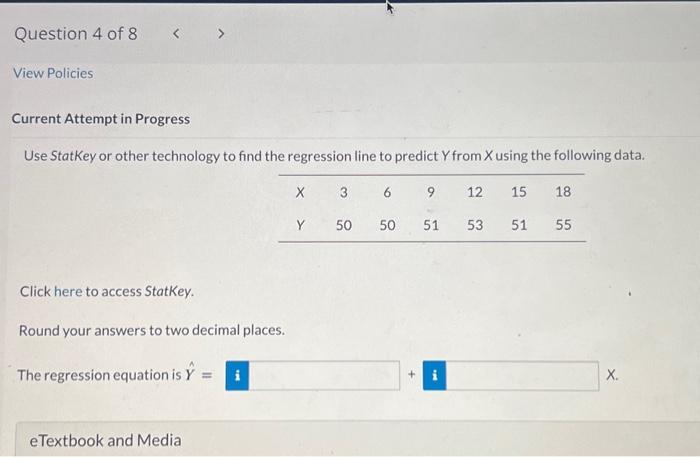 Solved Current Attempt in Progress Use StatKey or other | Chegg.com