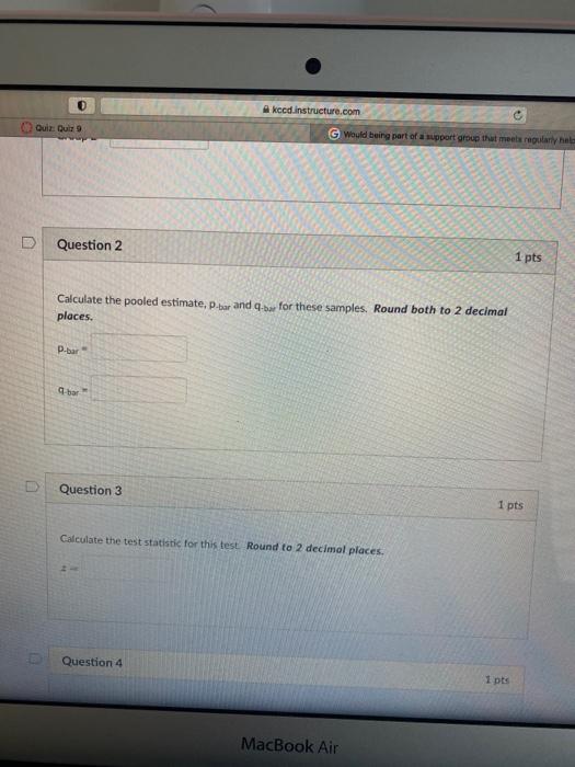 Solved kecd.instructure.com Qui Quiz 9 Would being part of a | Chegg.com