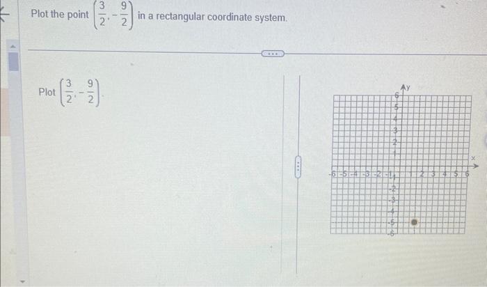 Solved Plot the point (23,−29) in a rectangular coordinate | Chegg.com