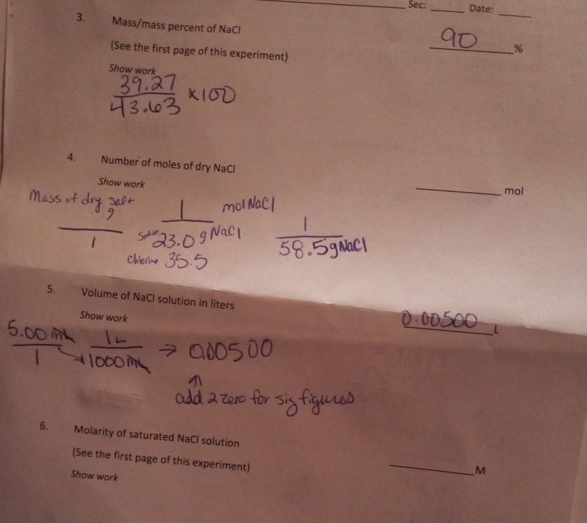 Solved Solutions Worksheet Data Table 1: Concentration of a | Chegg.com