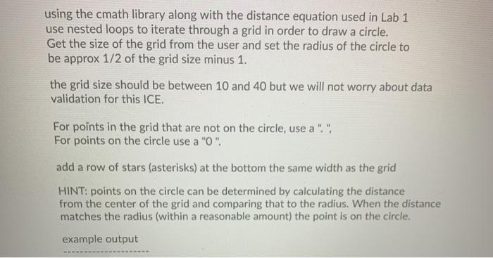 Solved Using The Cmath Library Along With The Distance 