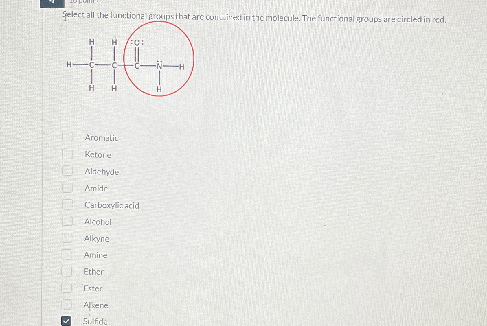 Solved Select all the functional groups that are contained | Chegg.com