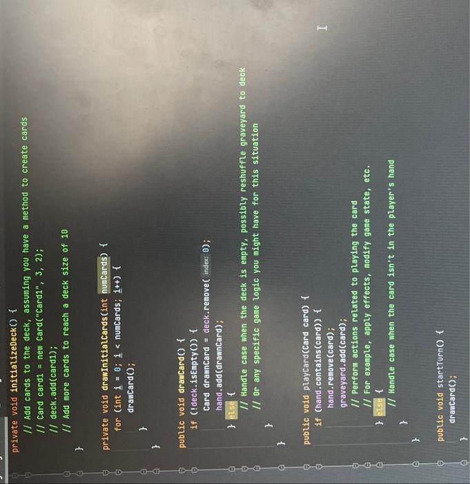Solved need to add getters and setters to the deck portion | Chegg.com Solved need to add getters and setters to the deck portion | Chegg.com