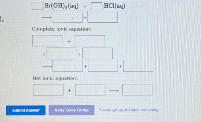 Solved a Balanced formula equation: HNO3(aq) + NI(OH), (*) + | Chegg.com