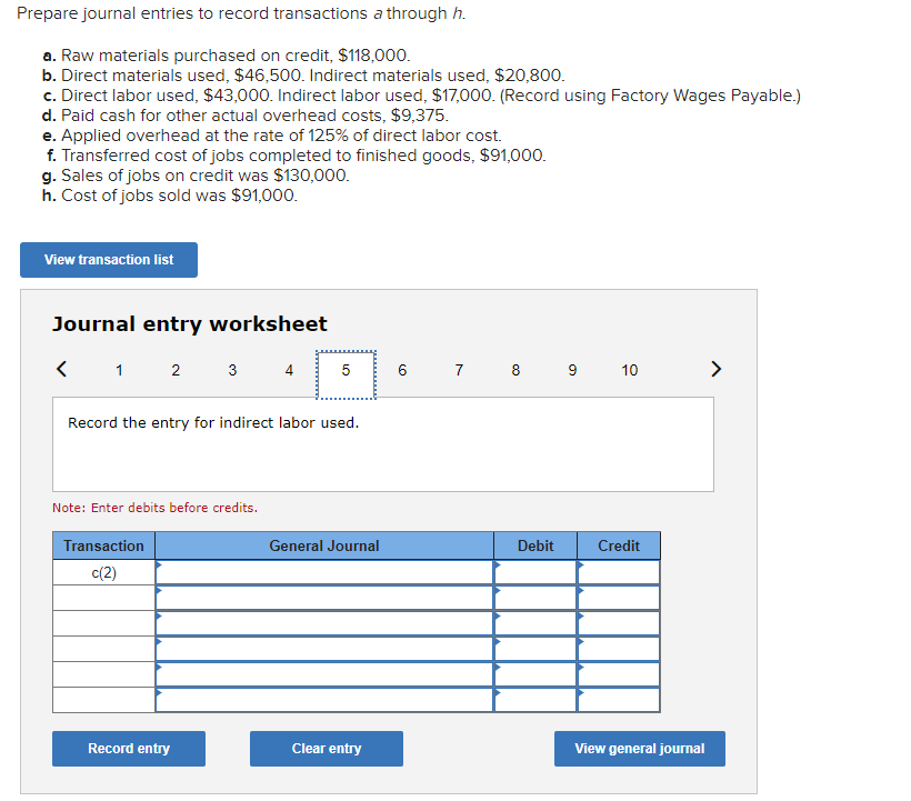 Solved Journal entry worksheet1245678910>Record the entry to | Chegg.com