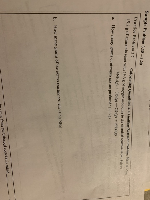Solved Sample Problem 3.18 - 3.20 Practice Problem 3.7 | Chegg.com