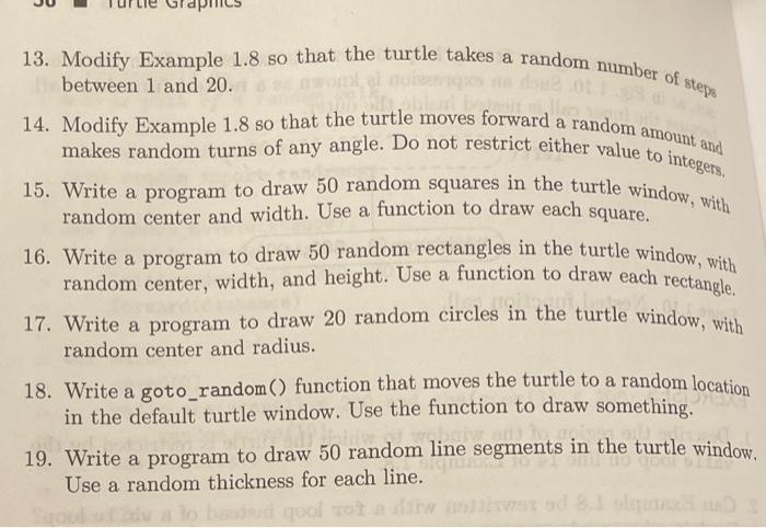 Solved 1 # randomwalk.py 2 # Draw path of a random walk. 3 4 | Chegg.com