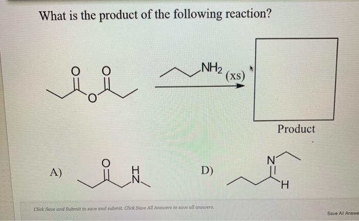 Solved What is the product of the following reaction? NH2 | Chegg.com