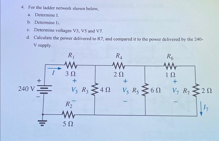 Solved For the padder network shown below, (a.) Determine I. | Chegg.com