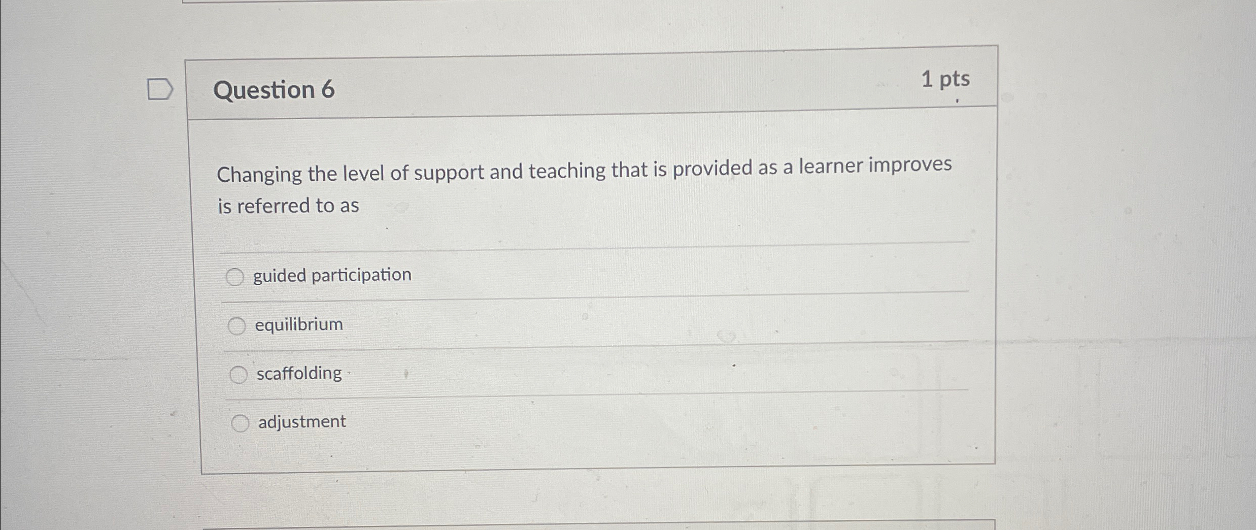 Solved Question 61 ﻿ptsChanging the level of support and | Chegg.com